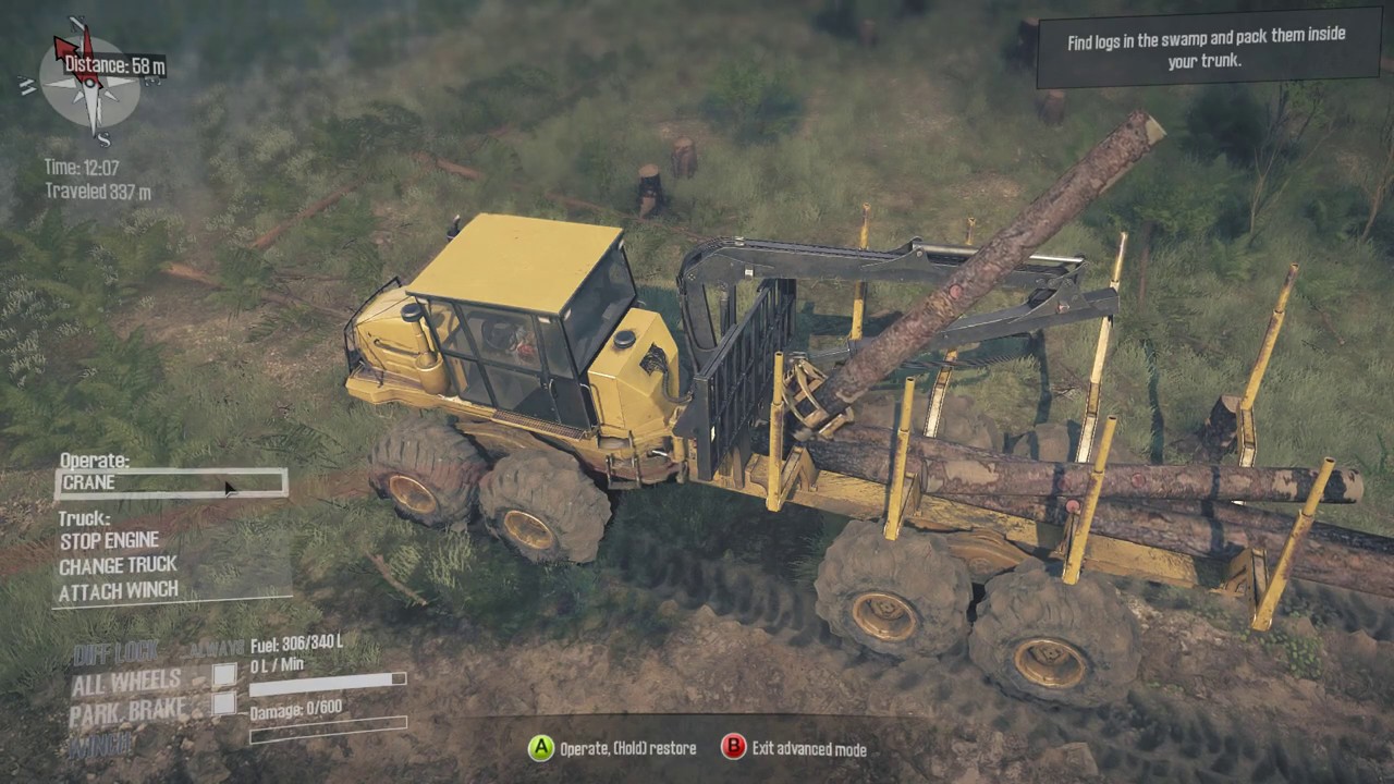 Spintires MudRunner - American WIlds Expansion DLC | Desafio Crane ...
