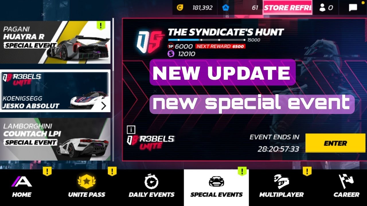 NEW UPDATE IS HERE🔥 | ASPHALT LEGENDS UNITE | NEW SPECIAL EVENTS | NEW ...