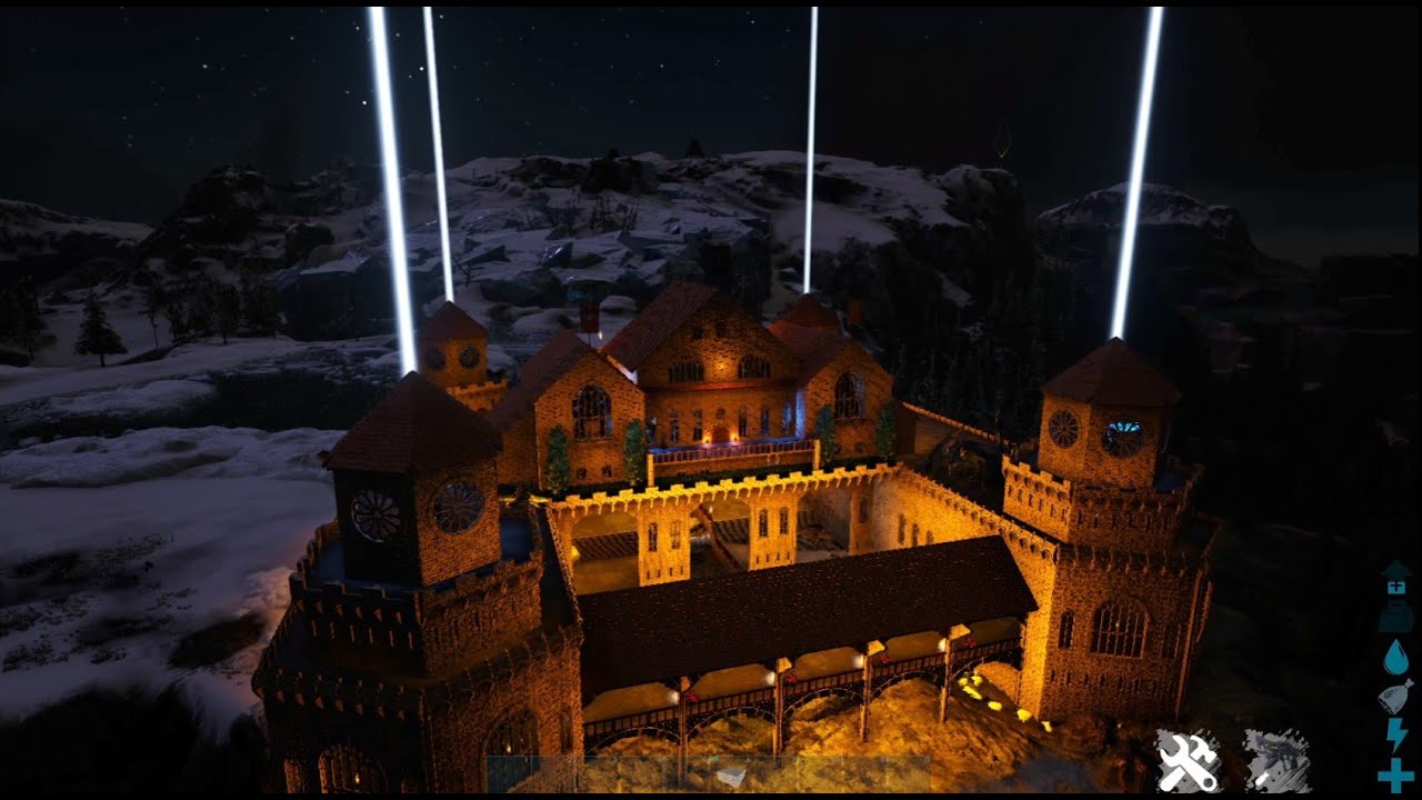 Massive ARK Castle build! - YouTube