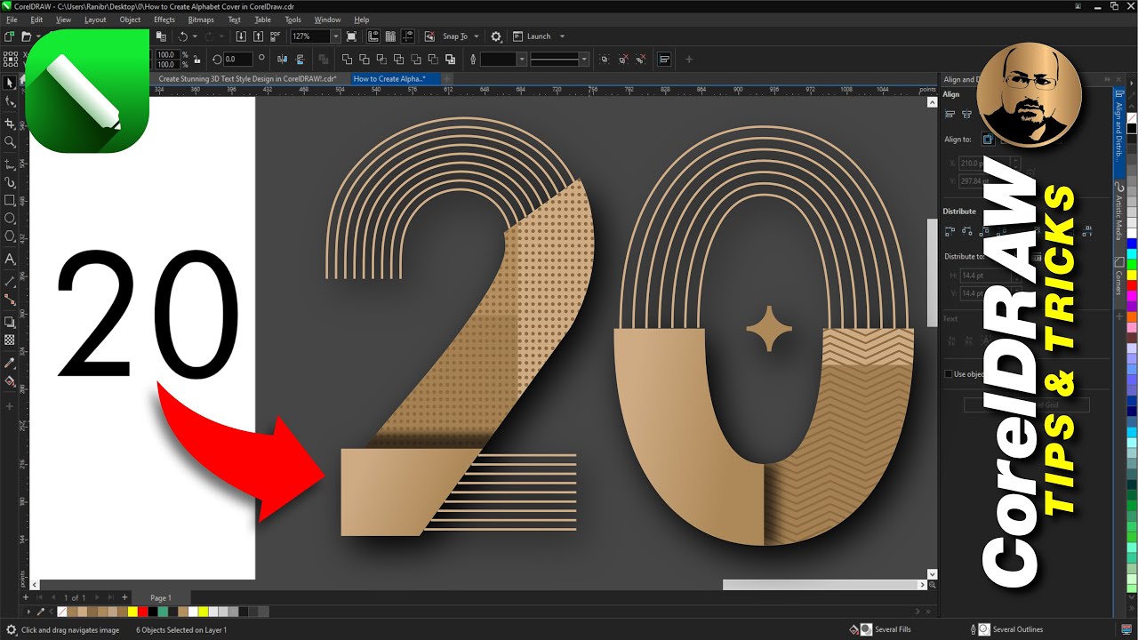Turn Simple Text into Breathtaking Design in CorelDRAW! 🔥 - YouTube