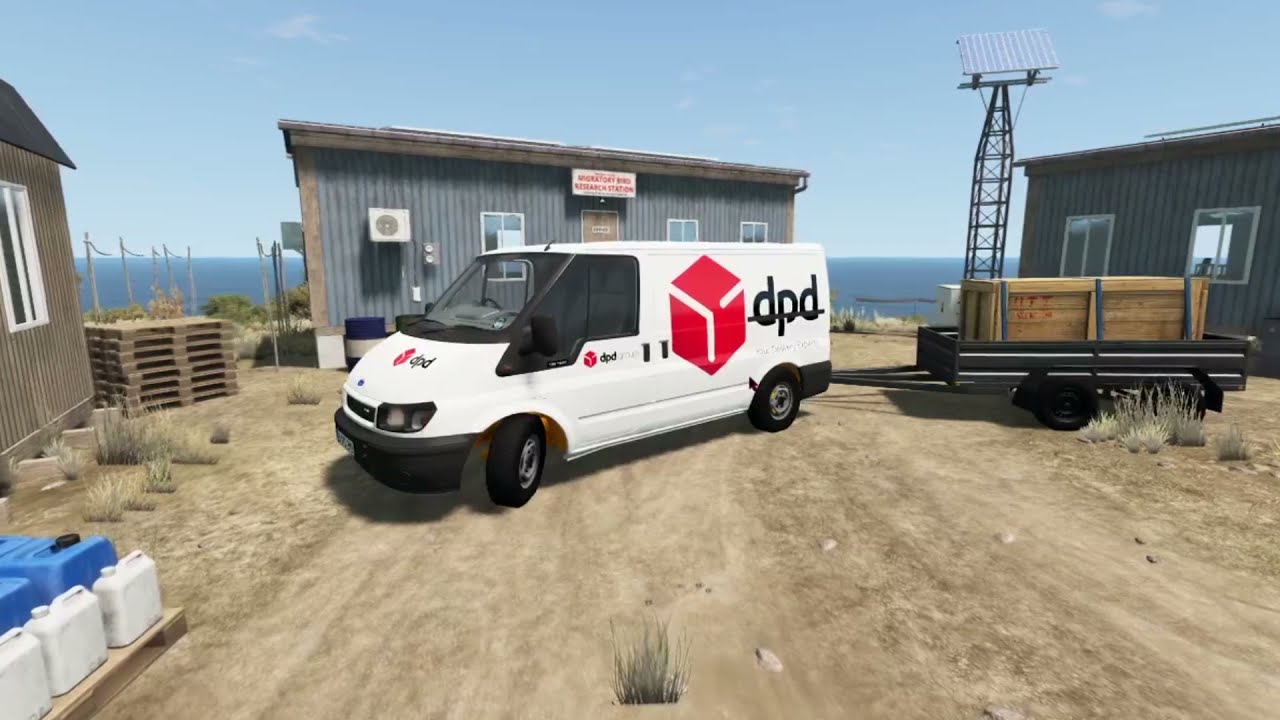 My first delivery at DPD | BeamNG Drive - YouTube