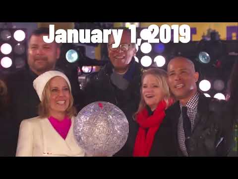 2019 ball drop but with a date that changes perfectly with the ball ...