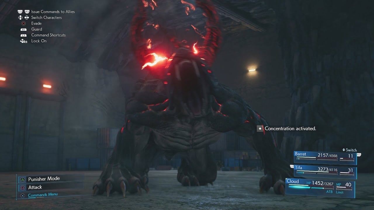 Final Fantasy 7 Remake | The Behemoth Boss Fight - YouTube