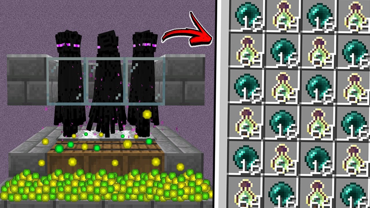 A MELHOR FARM de ENDERMAN e XP FÁCIL para Minecraft Bedrock 1.21 - YouTube