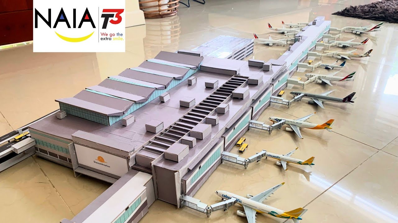 NAIA Terminal 3 Model Airport 1:400 Miniature Replica - YouTube