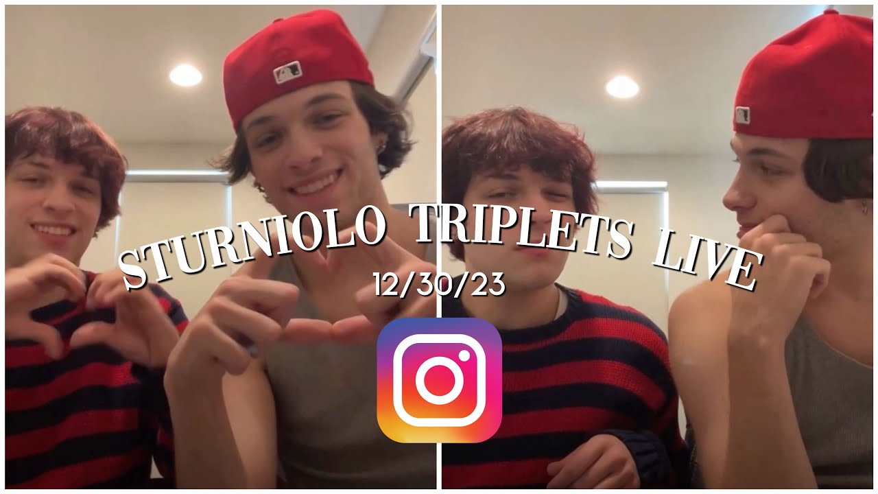Sturniolo triplets live | Christmas announcement (11/30/2023) - YouTube