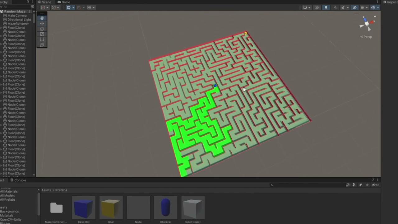 Random maze - depth first search - YouTube
