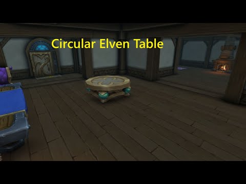 WoW Circular Elven Table Location (Treasure Hunt Decor Item) Alliance ...