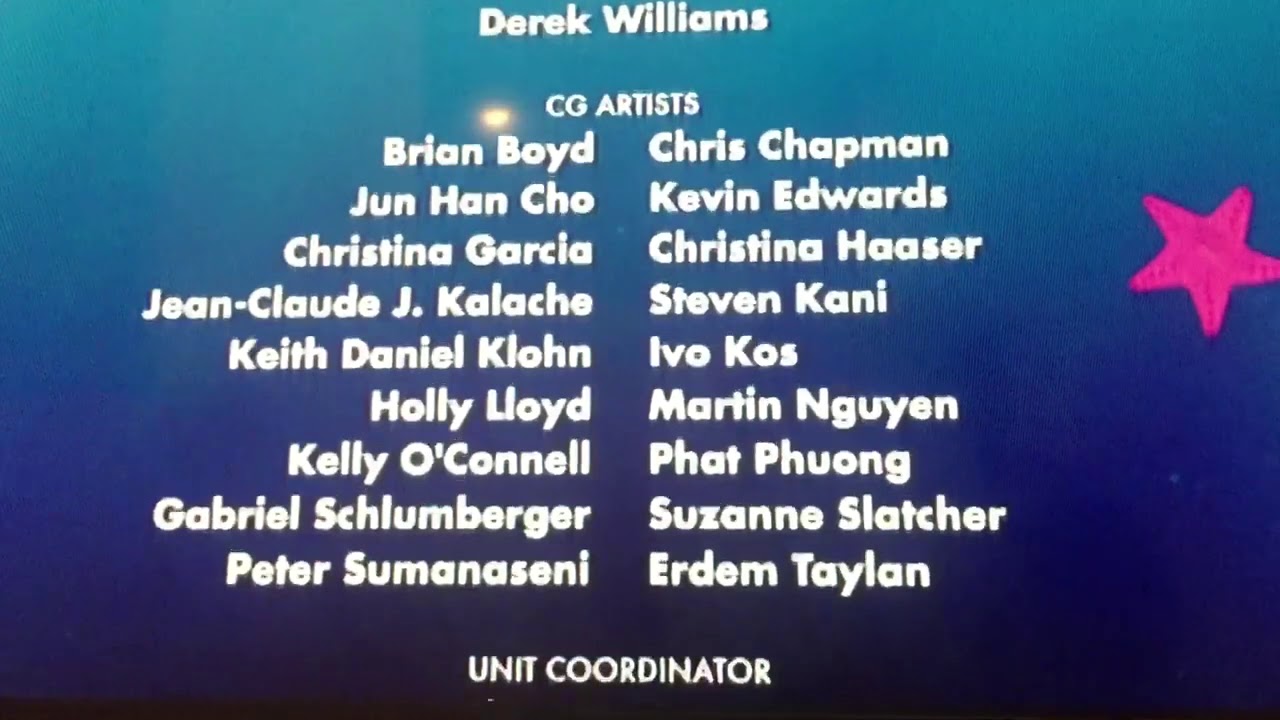 Movie End Credits #194 Finding Nemo VISUAL ONLY - YouTube