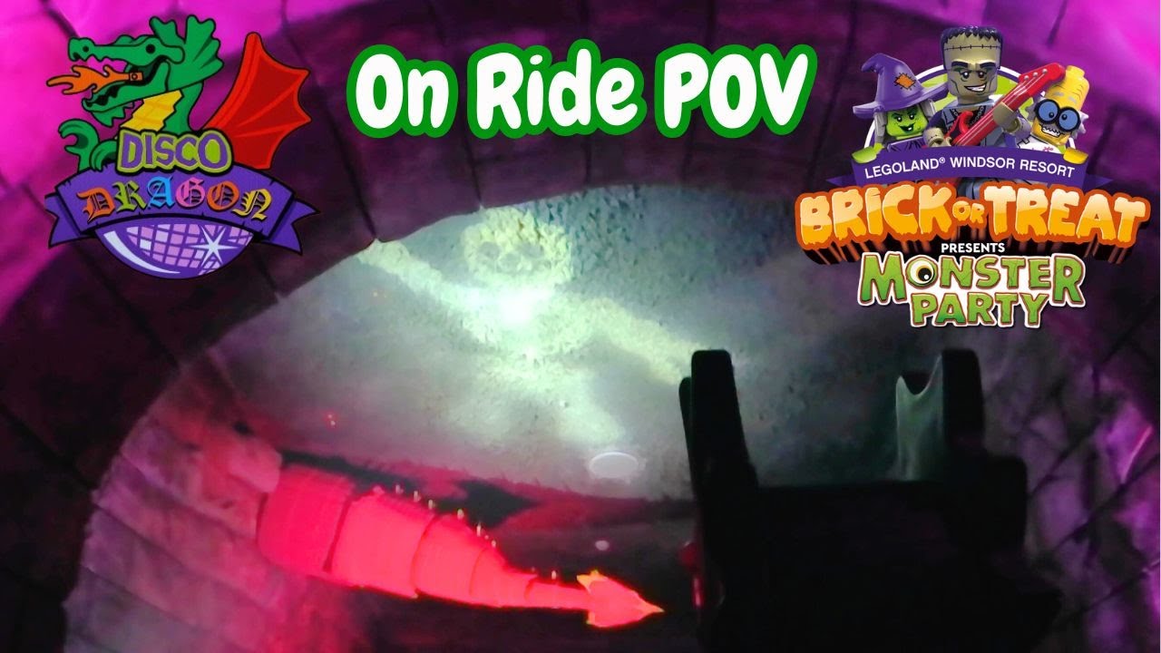 Disco Dragon On Ride POV Brick or Treat 2024 at LEGOLAND Windsor Resort ...