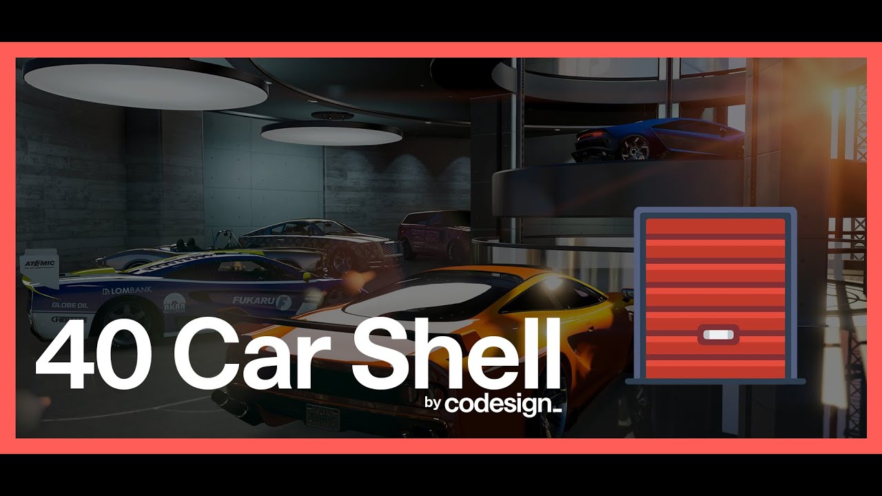 Codesign 40 Car Garage Shell - FiveM - YouTube