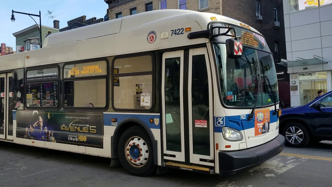 MTA: 2015 NFI XD40 #7422 on the Q15A with Jamaica depot sticker - YouTube