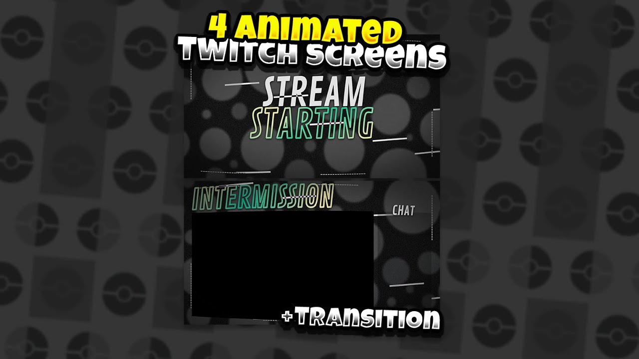 Glitch & Retro Aesthetic Animated Stream Scenes Pack - YouTube