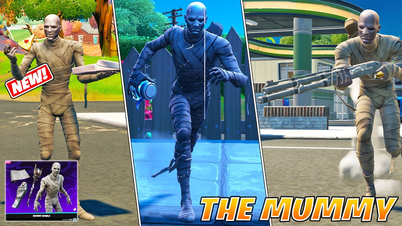 *NEW* The Mummy Skin Bundle(All Styles) Fortnite Item Shop & Gameplay ...