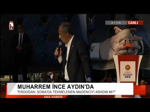Muharrem İnce'den Recep Tayyip Erdoğan'a Türkçe dersi 5 Haziran Aydın Mitingi