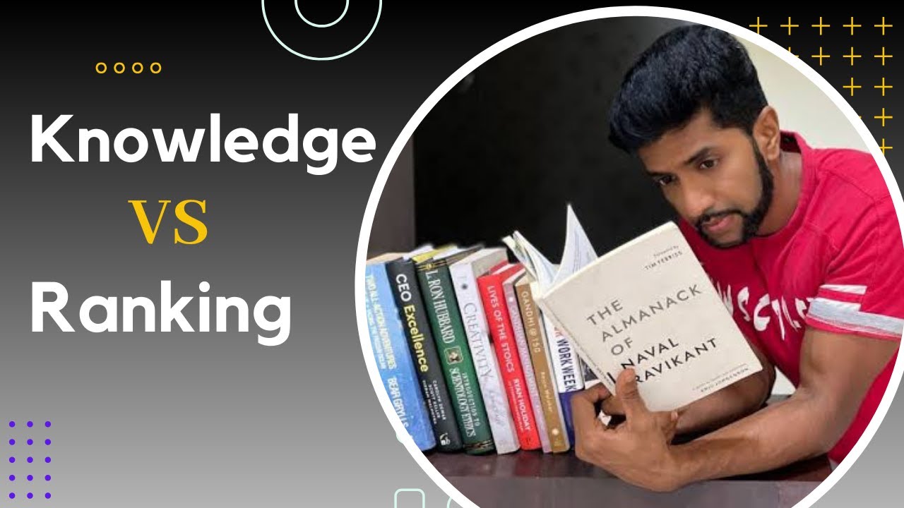 We should focus on knowledge instead of rankings and rewards. - YouTube