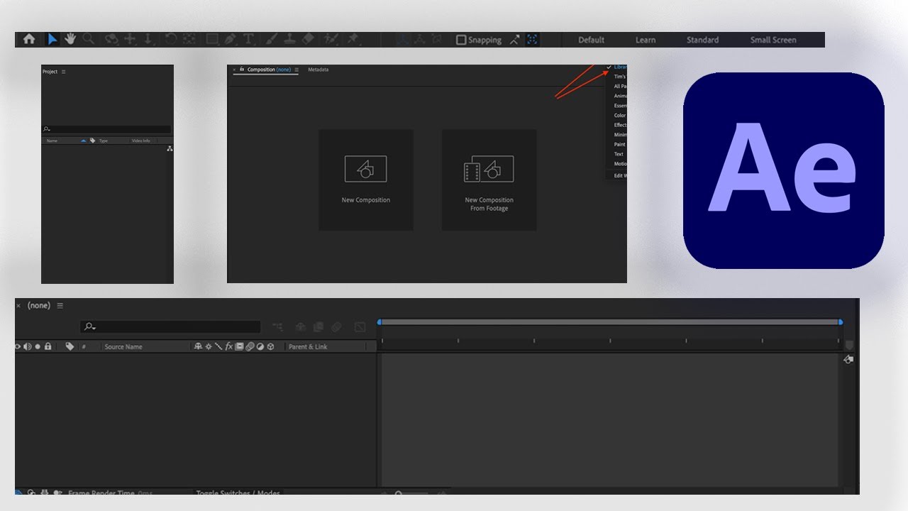 How to use AFFTER EFFECTS WORKSPACE? #1 - YouTube