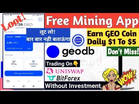 geo cash coin update / geodb coin mining update - YouTube