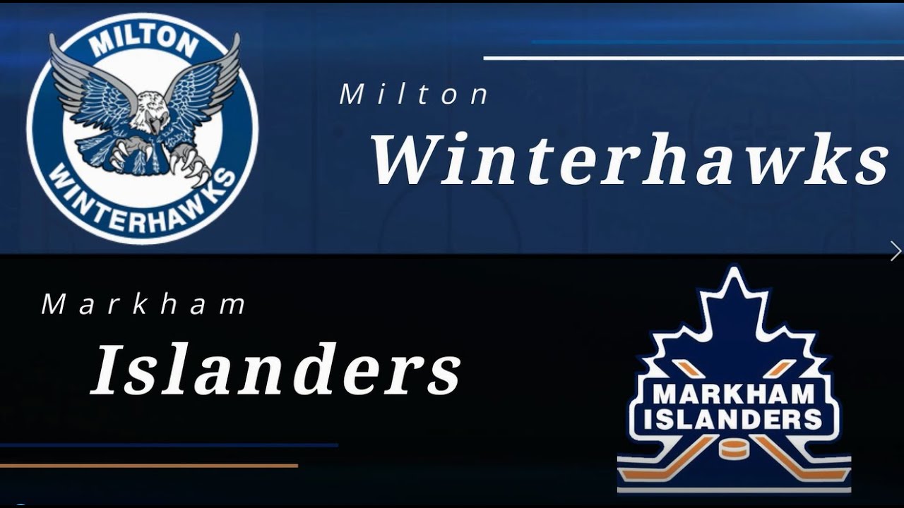 2024 U18AA OHF Championships Milton Winterhawks v Markham Islanders ...