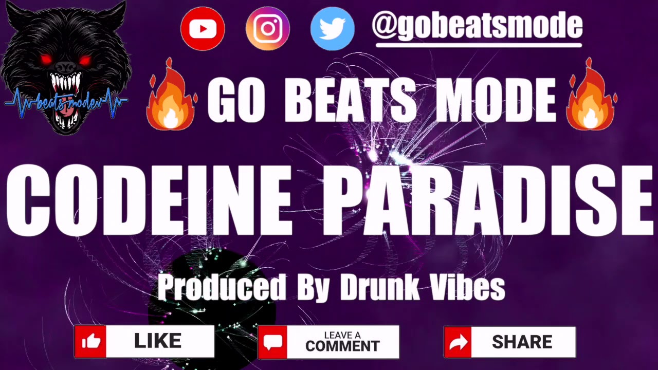 "Codeine Paradise" - Dope Upbeat Motivational Trap Rap Type Beat ...