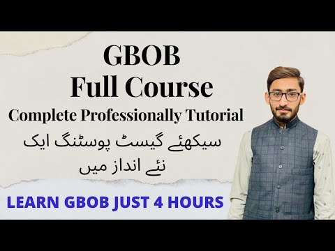 GBOB Complete Professionally Tutorial |GBOB Full Course| Guest Posting ...