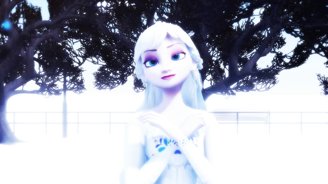 Frozen Elsa | Star night snow MMD animation - YouTube