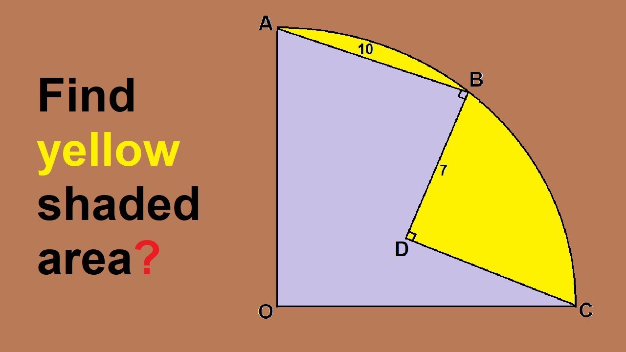 Find yellow shaded area? - YouTube