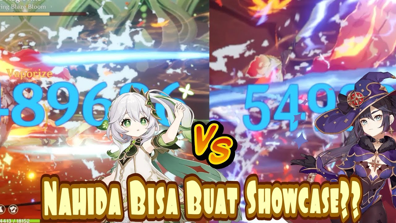 Nahida Vs Mona‼️ Who is Better for Showcase Damage [Genshin Impact ...