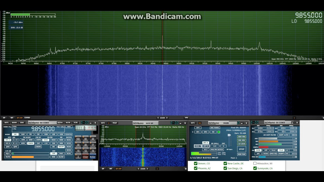 NHK World Radio Japan, French language service, 9855 kHz, 12 January ...