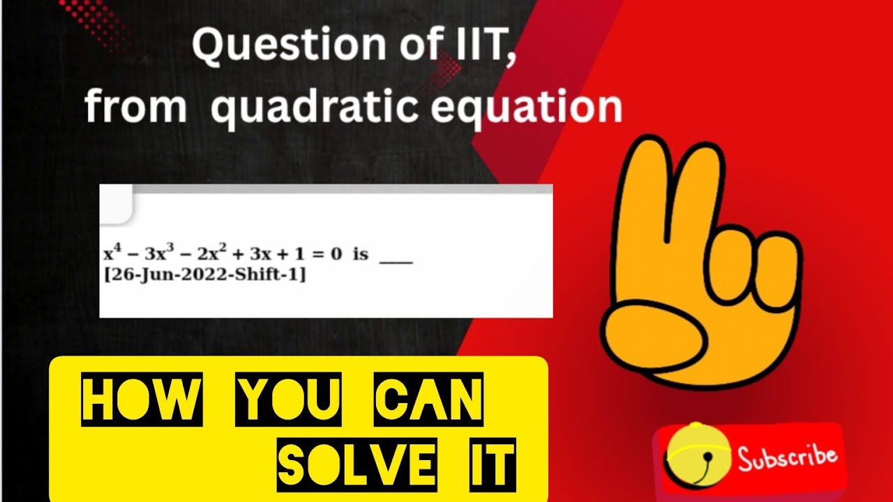 "Cracking the Toughest IIT JEE Math Problem | Step-by-Step Solution ...
