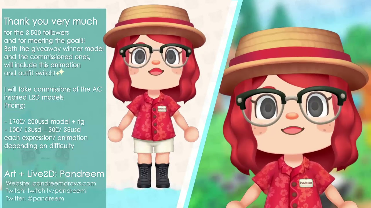 Animal Crossing Style Live 2d - Vtuber - YouTube