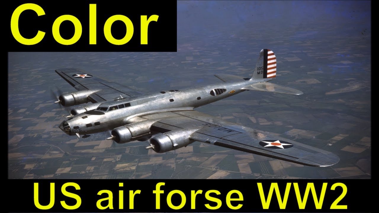 WW2 in color US air force photos World war photo archive - YouTube