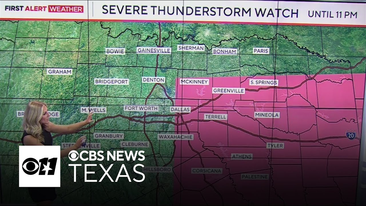 Strong thunderstorms will impact North and Central Texas - YouTube
