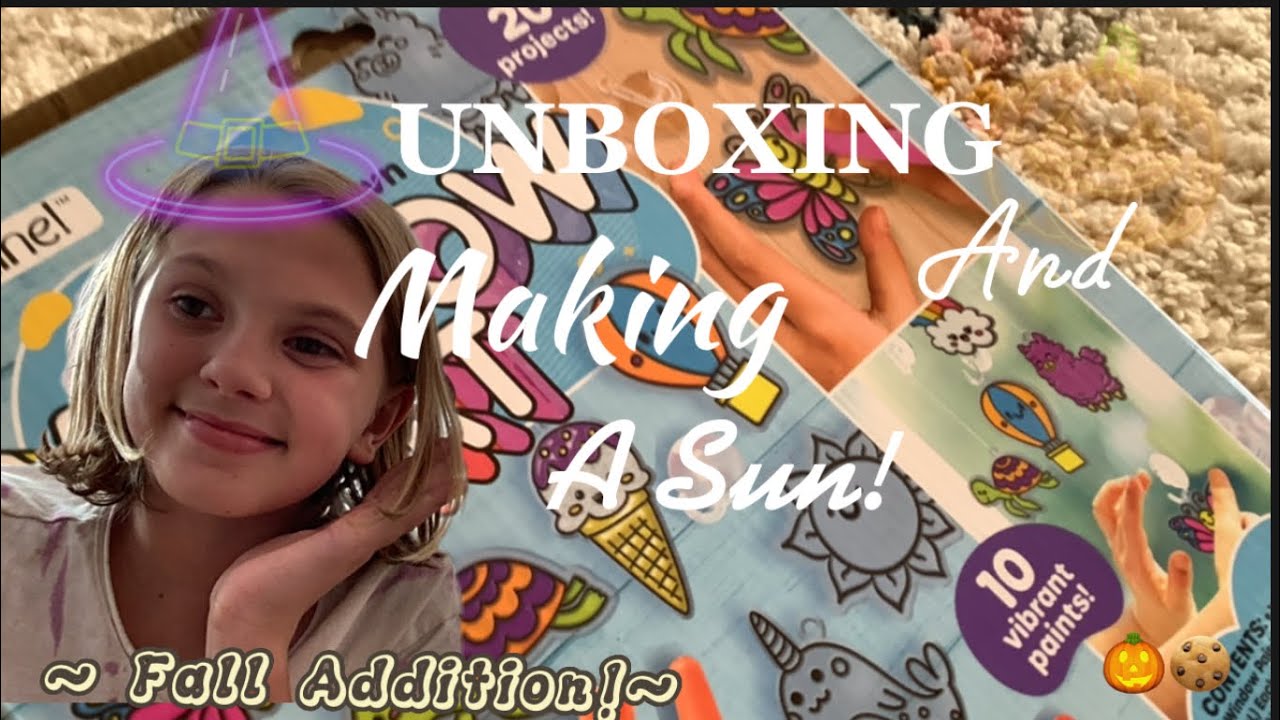 Unboxing window art + making a fall inspired Sun! - YouTube