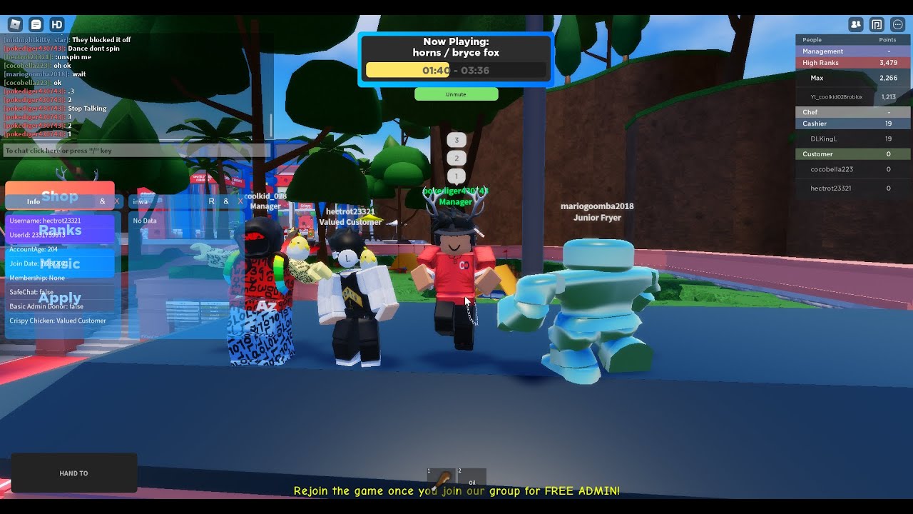Playing Roblox Crispy Chicken - YouTube