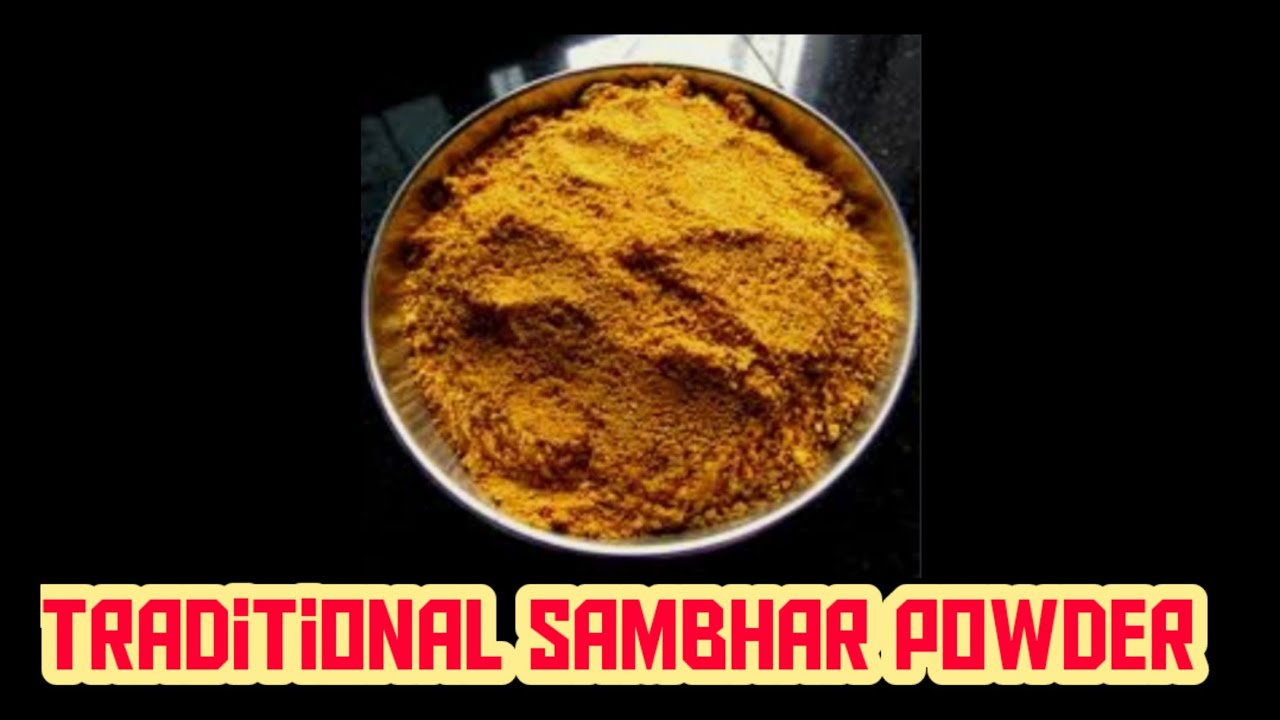 || Traditional Sambhar powder recepie in Tamil|| ||Tasty Sambhar powder ...