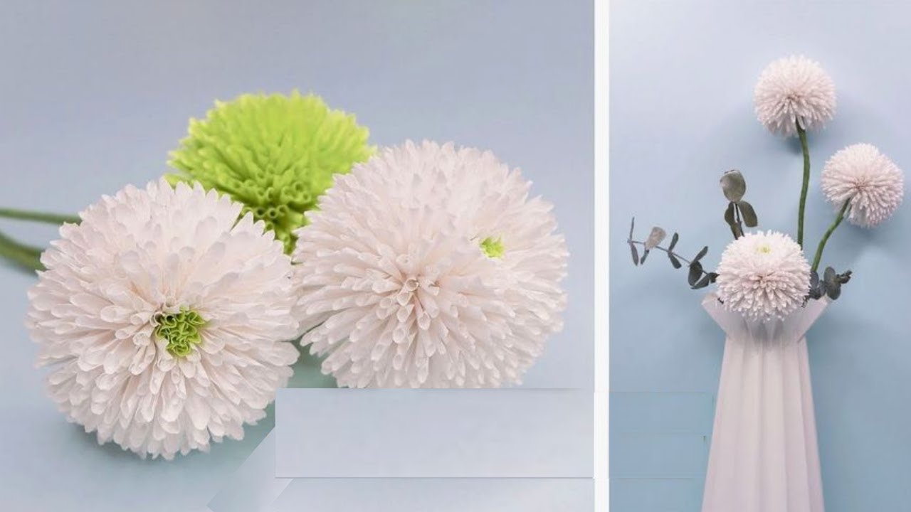 Origami Flower Chrysanthemum - DIY Paper Flower Craft - YouTube