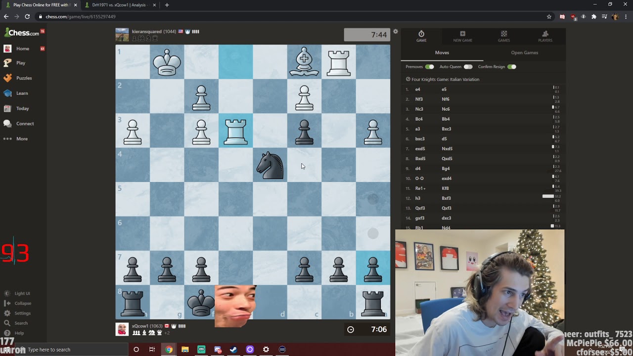 Bing bang bing chess XQC - YouTube