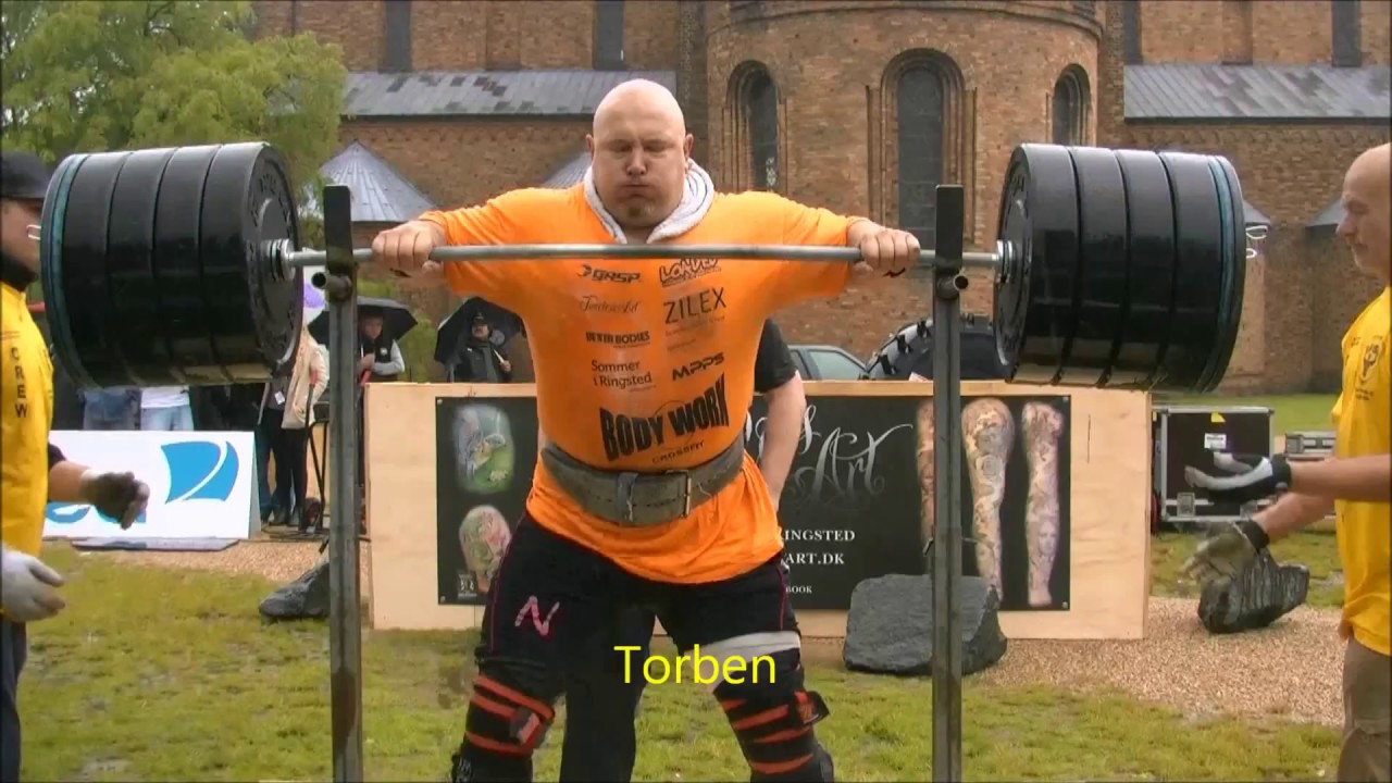 The strongest man in Denmark 2013. SQUAT.FOR MAX med 260 kg - YouTube