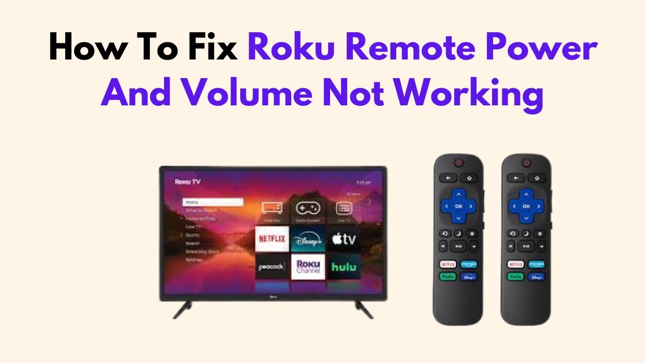 How To Fix Roku Remote Power And Volume Not Working - YouTube