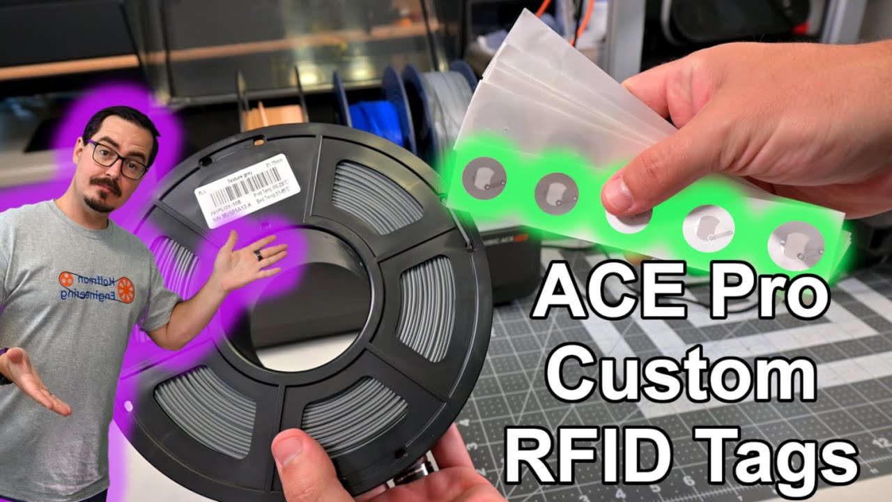 Add RFID to Any Filament for the Anycubic ACE Pro - YouTube
