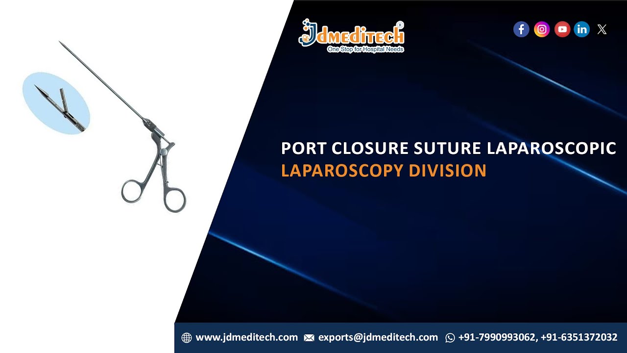 Port Closure Suture Laparoscopic | Laparoscopic Suture | Laparoscopy ...
