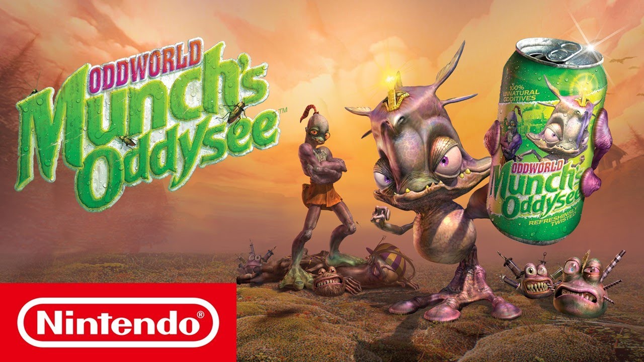 닌텐도 스위치 퍼즐게임! Oddworld: Munch's Oddysee 게임 플레이 영상 - YouTube