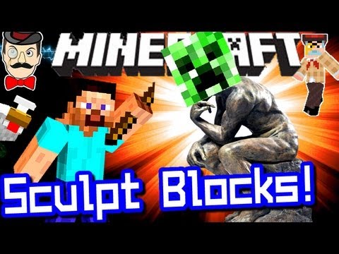 Minecraft SCULPTURE CREATOR! Amazing Mod! - YouTube