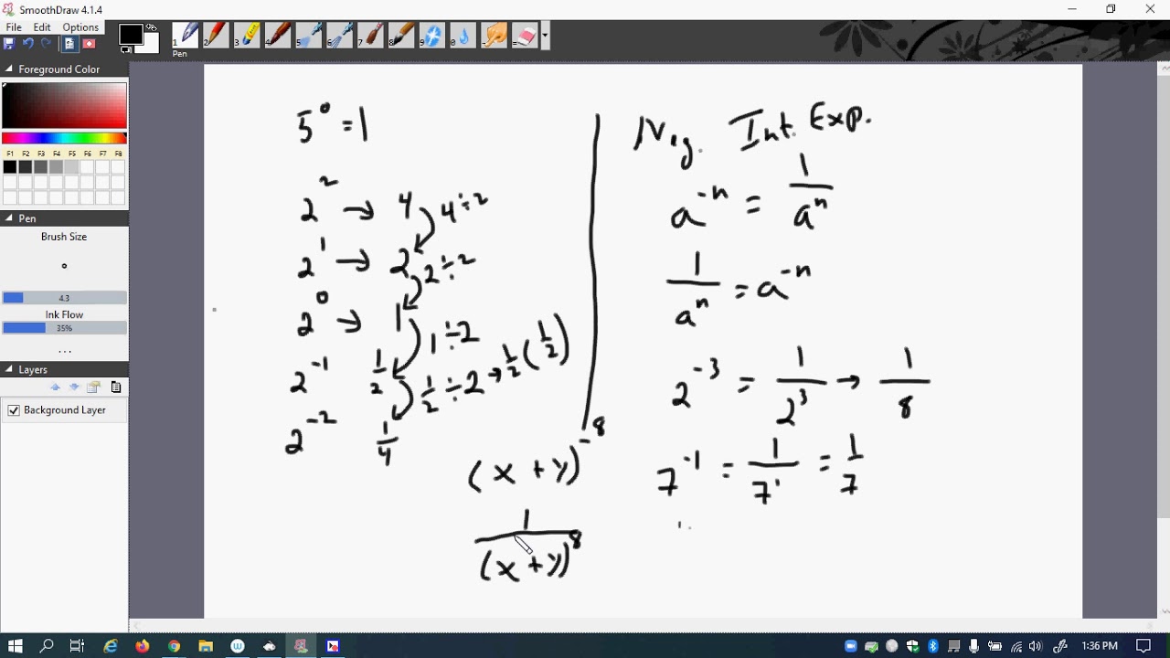 5 5 Using Negative Integers as Exponents - YouTube