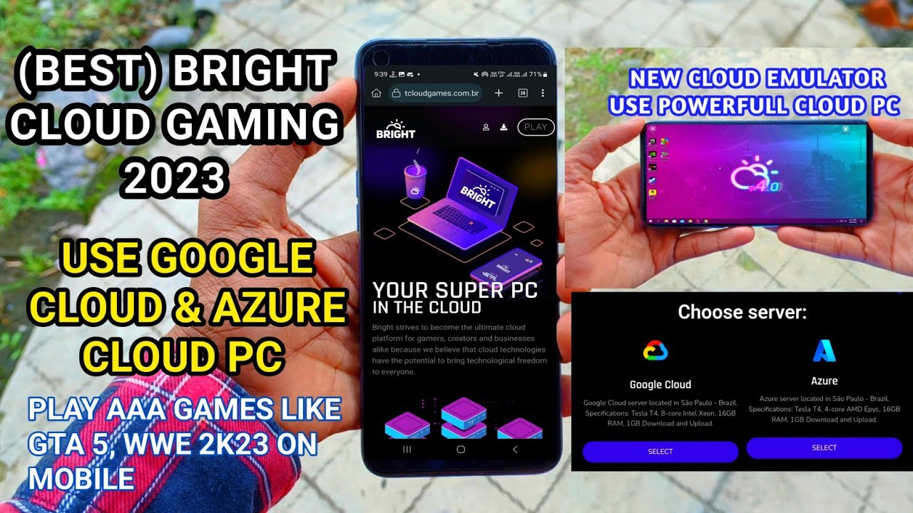 (BEST) BRIGHT CLOUD GAMES (POWERFULL CLOUD PC) PLAY AAA GAMES LIKE GTA ...
