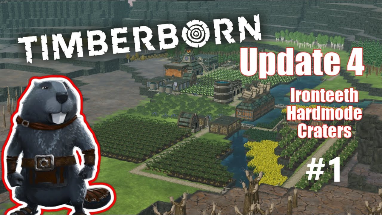 It begins! // Timberborn Update 4 Craters Ironteeth Hardcode #1 - YouTube