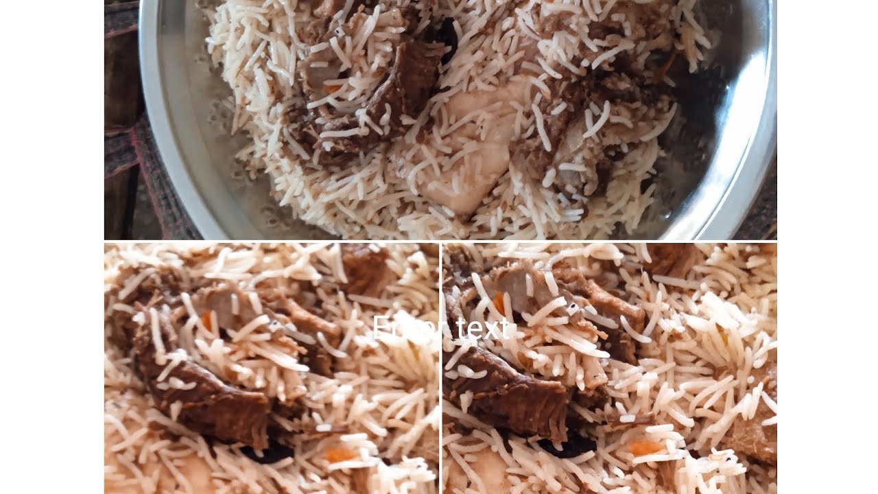 beef Afghani dampukht rice/kable pillow(share recipe)FOOD WORLD - YouTube
