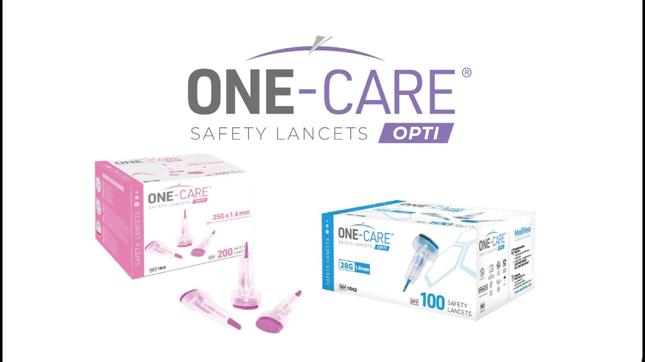 ONE-CARE® OPTI Safety Lancets 24 - YouTube