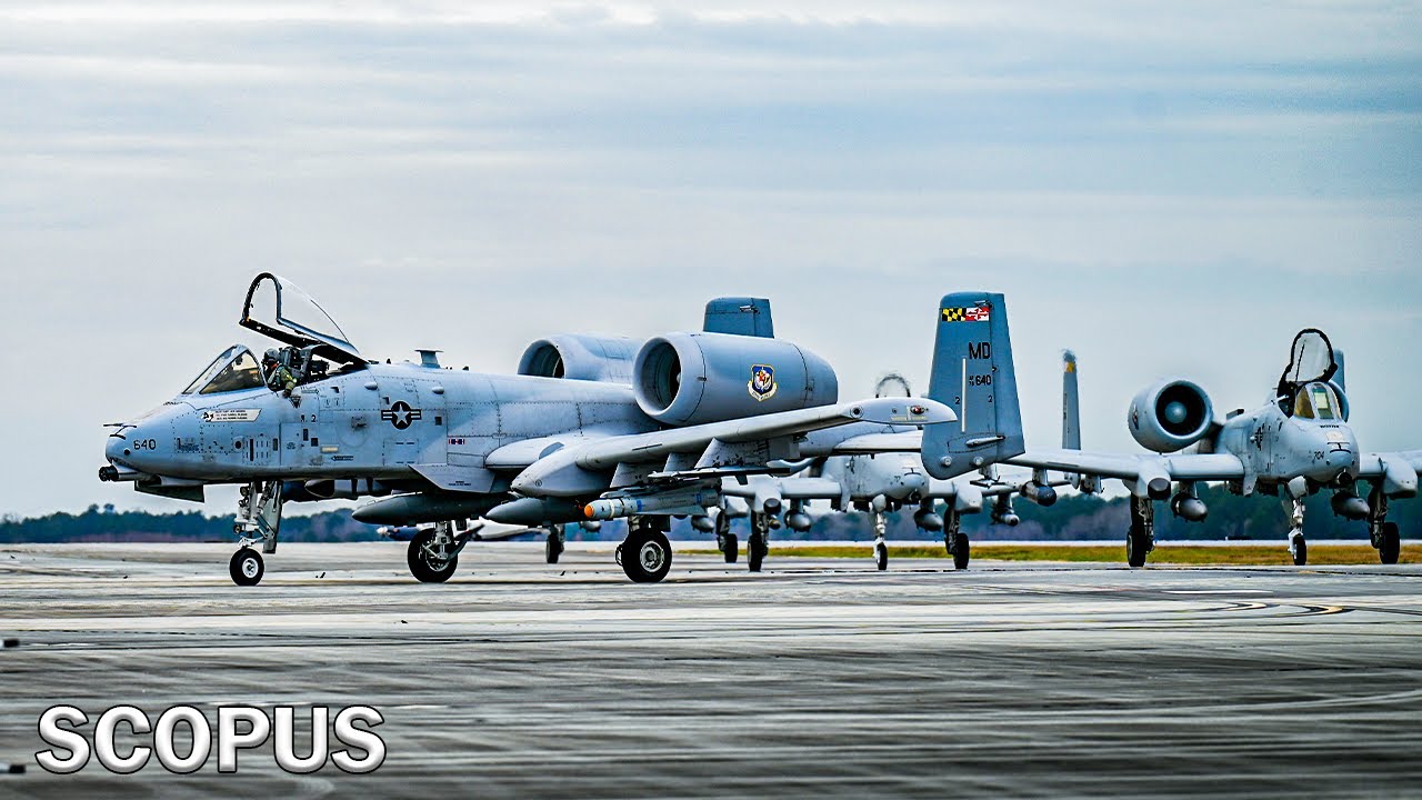 The powerful A-10C Thunderbolt II aircraft in action - YouTube